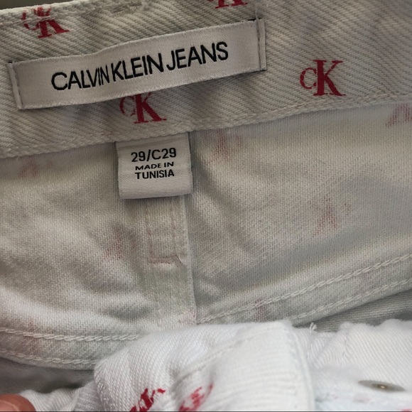 Calvin Klein | Skirts | Calvin Klein Y2k Ck Monogram Logo Denim Skirt 29 | Poshmark